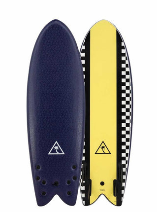 Catch Heritage 5'8'' Retro Fish Quad Midnight Blue/Yellow for sale ...